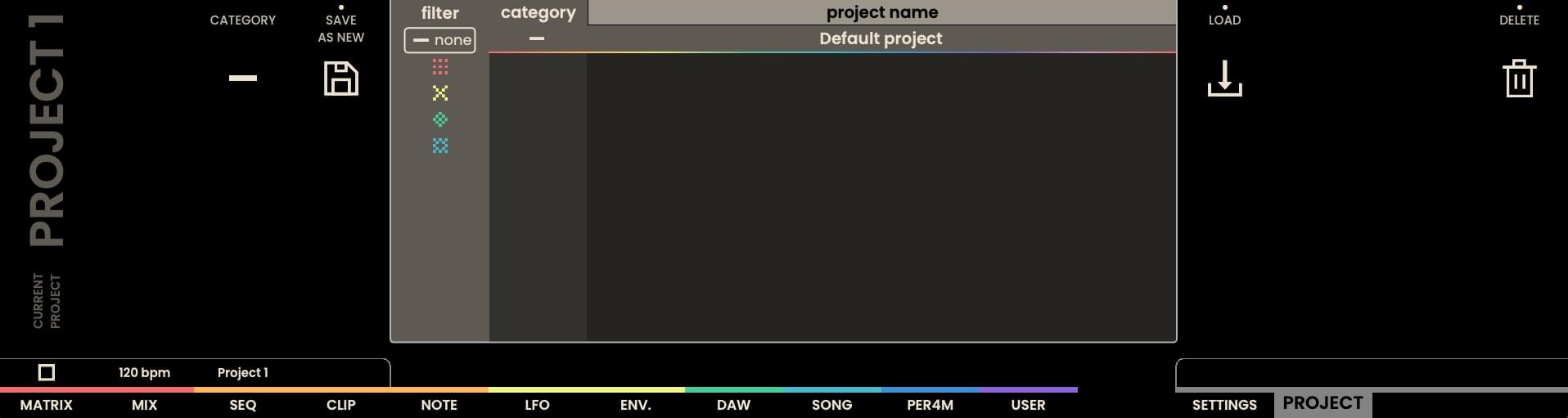 Settings Page Interface